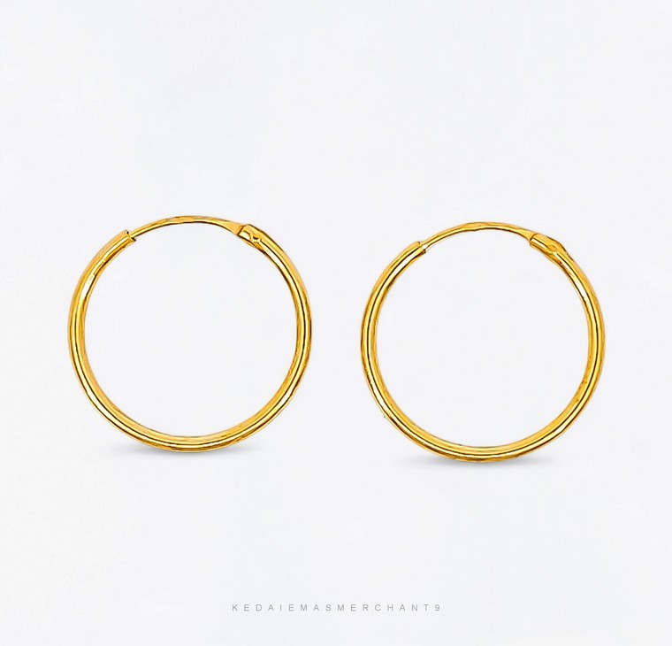 Subang Ring Polish DIA:1.5CM