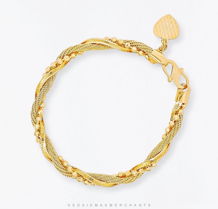 Rantai Tangan Tocang Rapunzel L:0.4CM