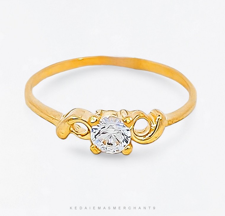 Cincin Emas Permata 6571 Solitaire