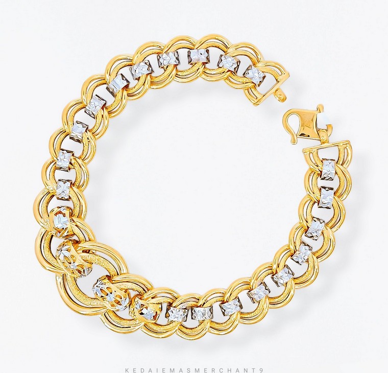 Rantai Tangan Coco Perut Ular Kendi Chrome L:1.7CM
