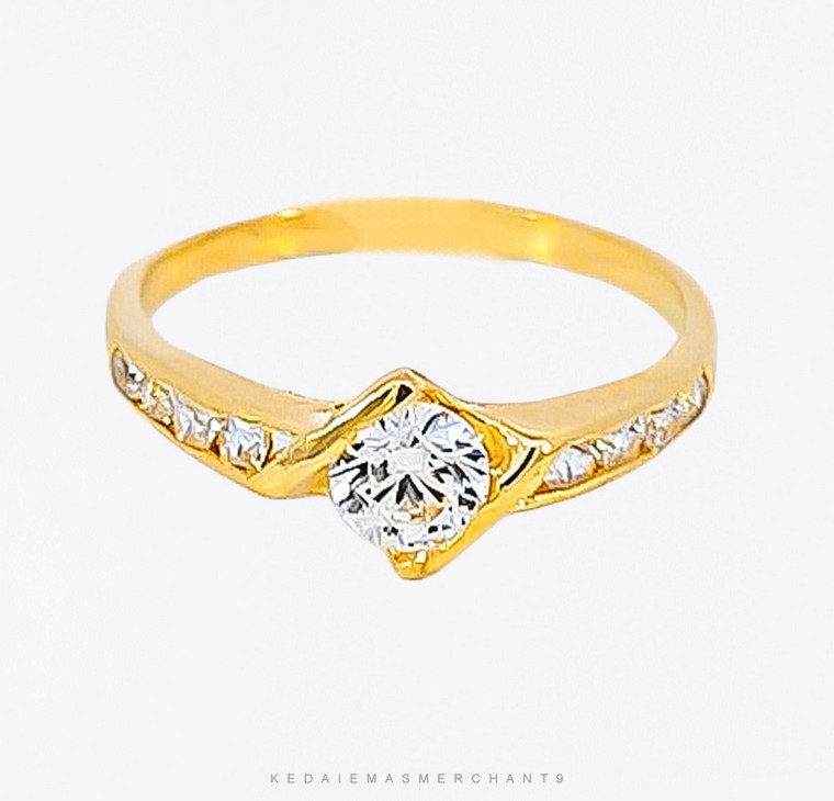 Cincin Emas Permata 6096