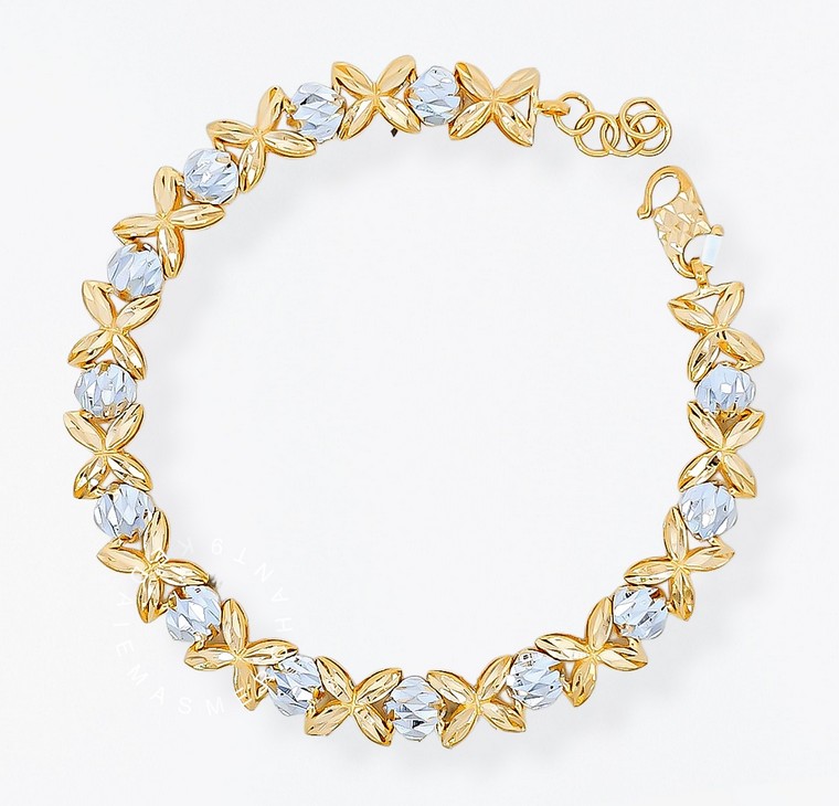 Rantai Tangan Bunga Tanjung 2C L:0.75CM