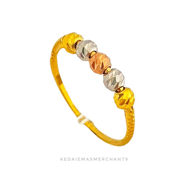 Cincin Emas Bola Bola Italian 3C