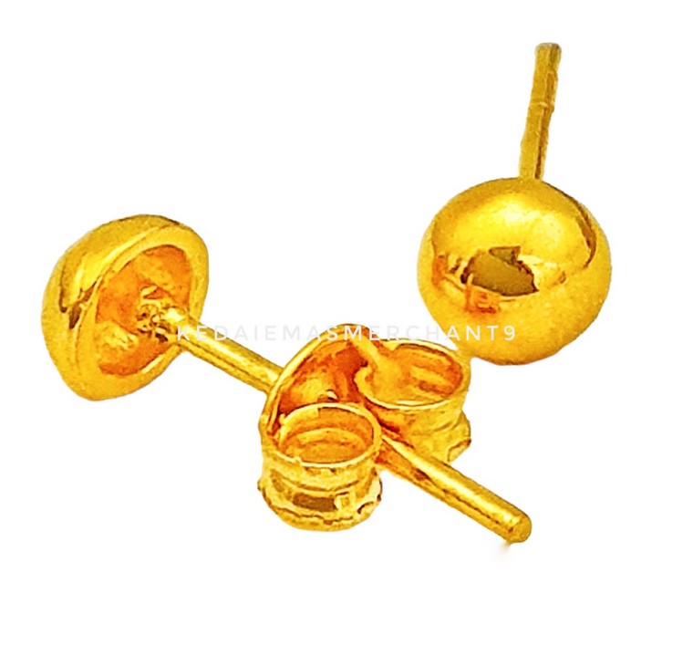 Subang Paku Bulat Polish