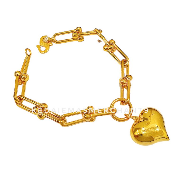 Rantai Tangan Choker Hardware Love L:0.65CM