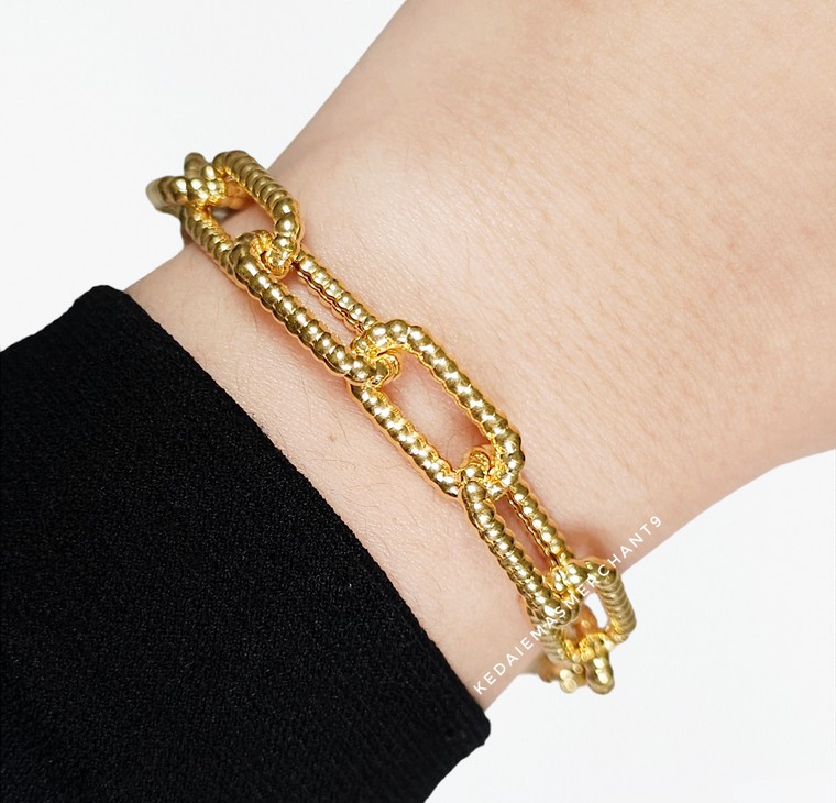 Rantai Tangan Paperclip Rope L:0.8CM