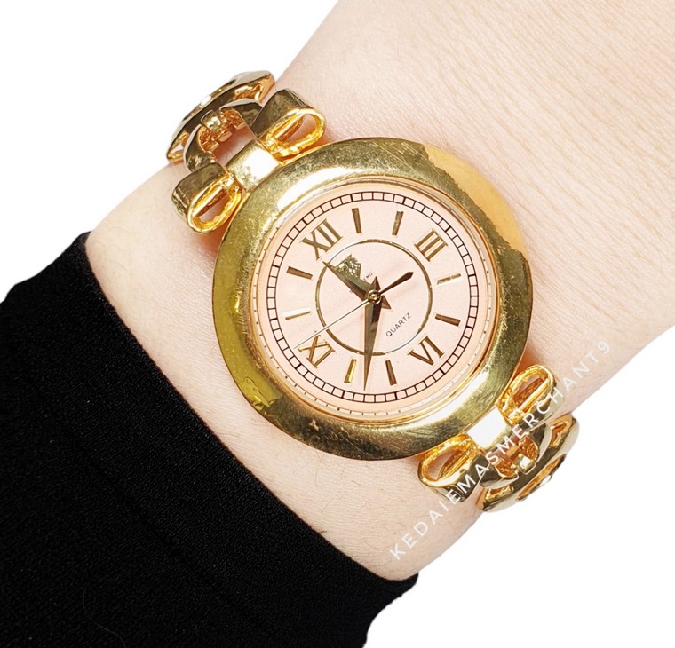 Jam Tangan Emas Bunga