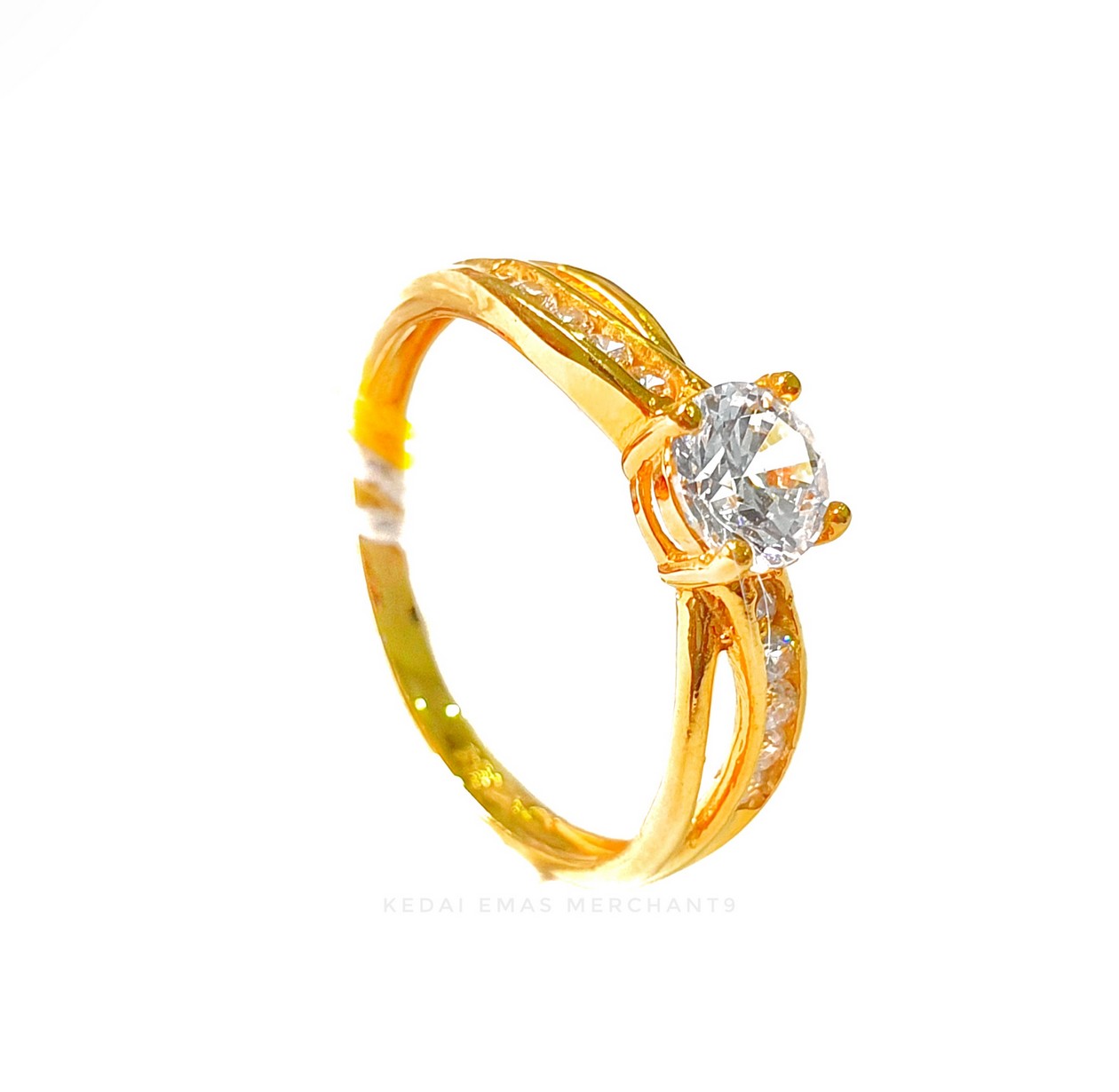 Cincin Emas Permata Silang