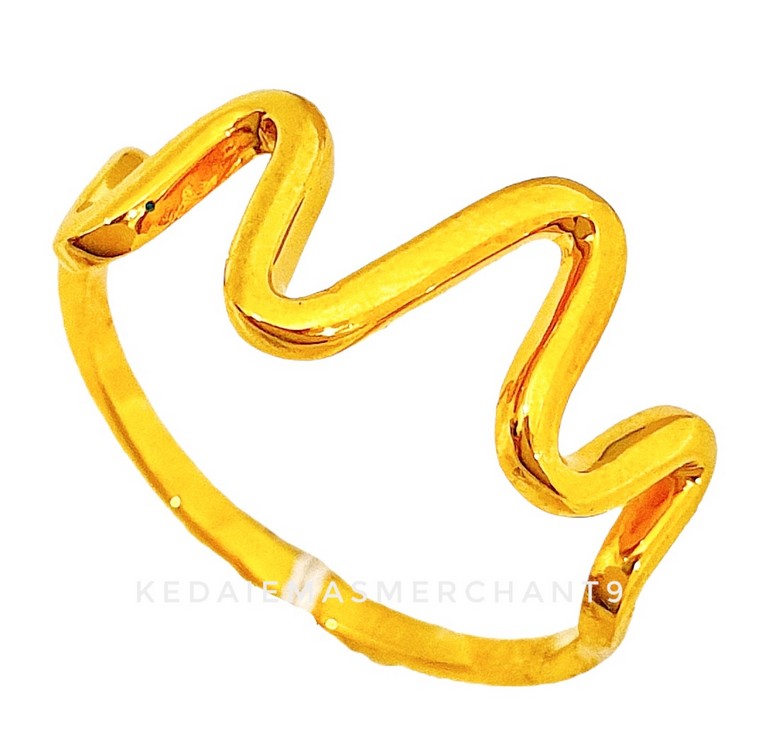 Cincin Emas Wave