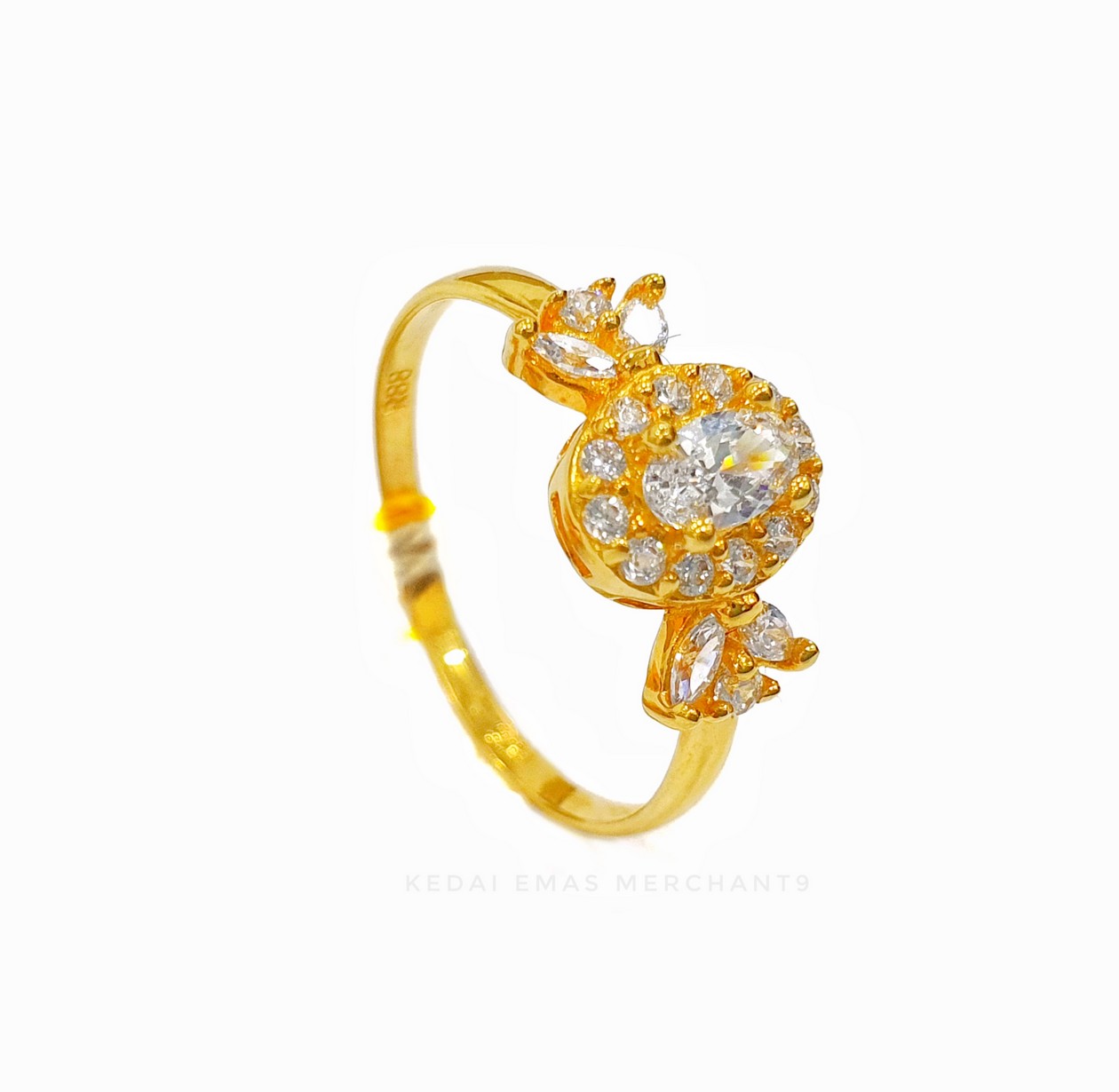 Cincin Emas Permata Swarovski Sweets