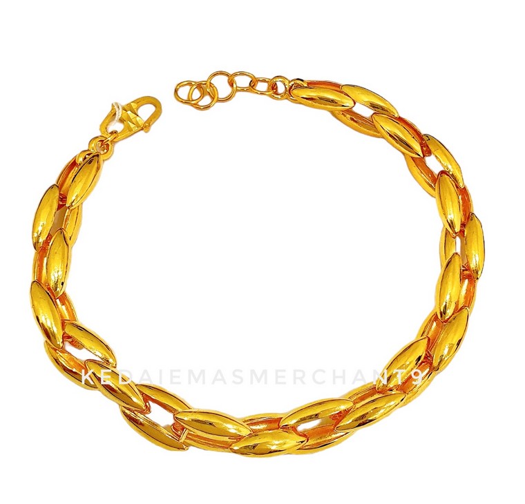 Rantai Tangan Sauh Snake Polish L:0.7CM