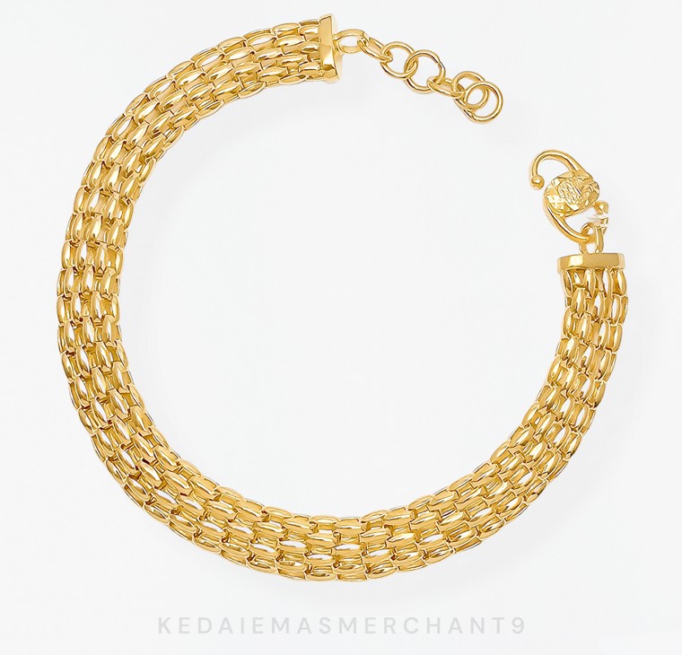 Rantai Tangan Snake Skin Polish L:0.75CM